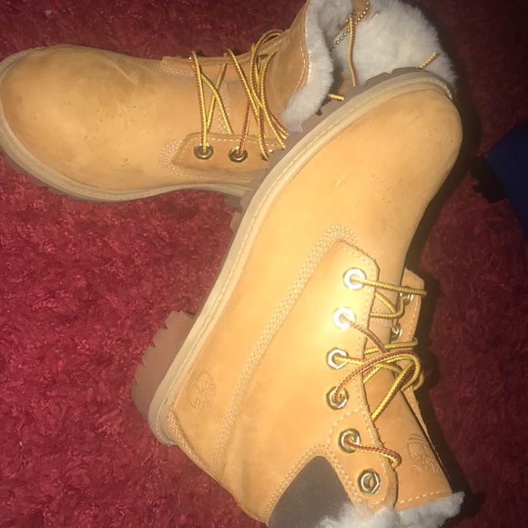 Timberland | Shoes | Authentic Timberland Boots W Faux Fur Inside ...